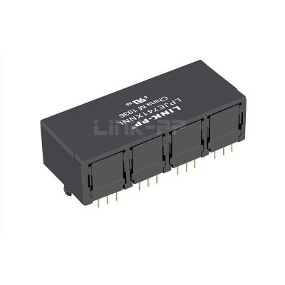 Cina LPJE741XNNL Tab Down senza LED 1X4 Port Through Hole RJ11 Jack senza magneti integrati in vendita