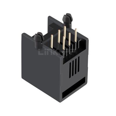Cina LPJE8014NNL 6p6c RJ11 Jack senza magneti 1X1 Port Tab Down senza LED in vendita