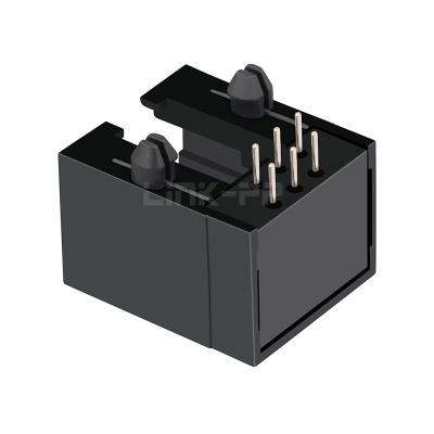 中国 LPJE174NNL 6p6c RJ11 ジャック 組み込み磁石なし タブダウン LEDなし 販売のため