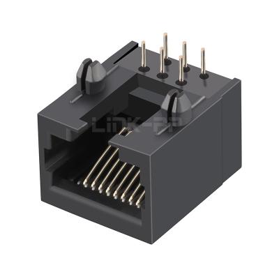 中国 LPJE174NNL 6p6c RJ11 ジャック 組み込み磁石なし タブダウン LEDなし 販売のため