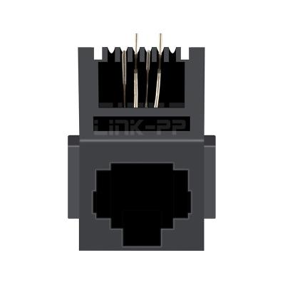 中国 LPJE615NNL タブ UP LED 1X1ポート 6p4c 組み込み磁性のない垂直モジュール式ジャック 販売のため