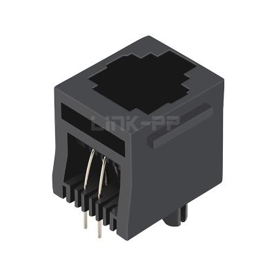 中国 LPJE615NNL タブ UP LED 1X1ポート 6p4c 組み込み磁性のない垂直モジュール式ジャック 販売のため
