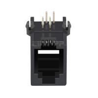 China Without LED 1X1 Port 4P4C RJ11 Modular Jack without Integrated Magnetics for sale