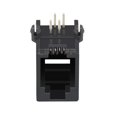 中国 LEDなし 1X1ポート 4P4C RJ11 モジュール式ジャック 組み込み磁石なし 販売のため