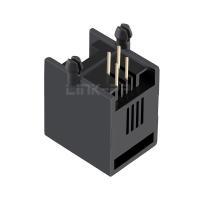 China Without LED 1X1 Port 4P4C RJ11 Modular Jack without Integrated Magnetics for sale