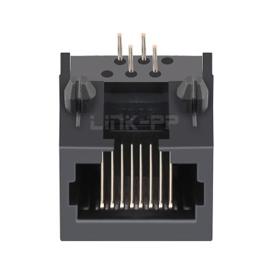 Cina LPJE175NNL Tab Down senza LED 1 Port 4P4C Ethernet RJ11 Jack senza magneti integrati in vendita