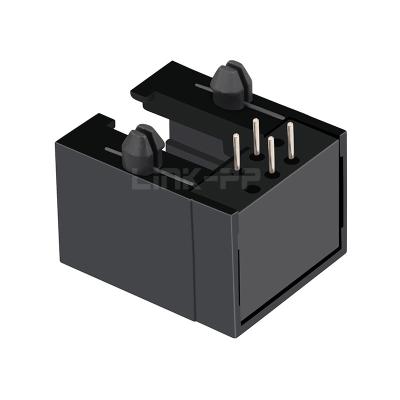 Cina LPJE175NNL Tab Down senza LED 1 Port 4P4C Ethernet RJ11 Jack senza magneti integrati in vendita