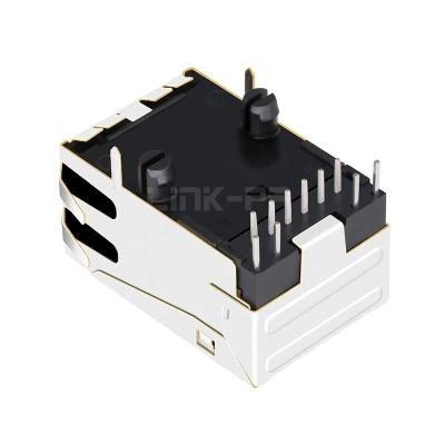 Cina LPJ2011KONL 100 Base-T RJ45 Jack con trasformer Tab Up Orange&Green/Yellow Leds in vendita