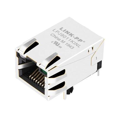 China Belfuse 08B0-1K1T-06-F Compatível LPJ9011KINL 10/100 Base-T Cat5e RJ45 Magjack Tab UP Leds amarelo e verde/verde à venda