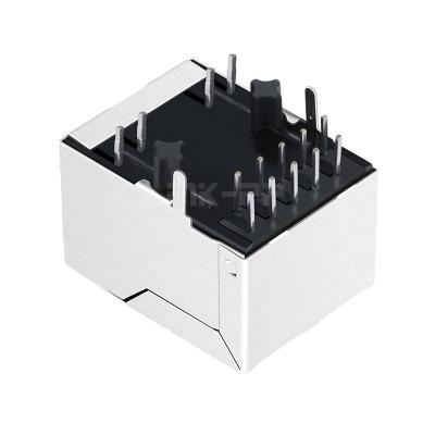 Cina LPJ0155HENL 10/100 Base-T RJ45 MagJack PoE con ponte rettificatore LED verde/giallo in vendita