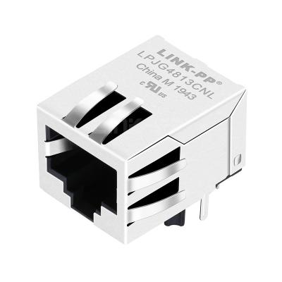 Cina LPJG4813CNL 1000 Base-T Ethernet RJ45 MagJack Tab Down senza LED in vendita