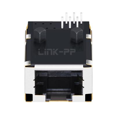China LPJK7401DNL 10/100 Base-T Low Profile RJ45 Magjack Tab Up zonder led Te koop