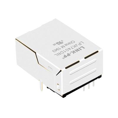 中国 ベルフュース L8AL-1XX1-ED 互換性LPJK7401DNL 100 ベース-T 低プロフィール RJ45 マグジャック タブアップ 販売のため