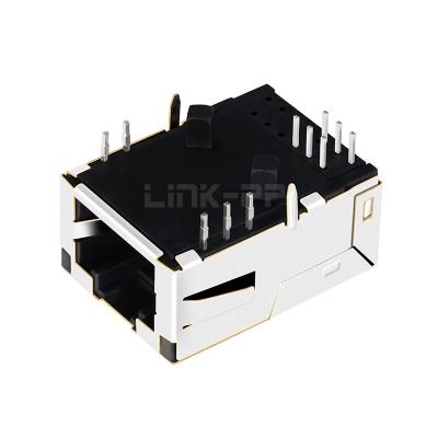 Cina LPJK70409A206NLS 100 Base-T Low Profile RJ45 Magjack Tab Up Orange&Green/Green Leds in vendita
