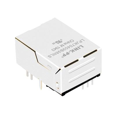 Cina LPJK70409B98NLS Low Profile RJ45 Magnetics jack 100 Base-T Tab Up Orange&Green/Yellow Leds in vendita