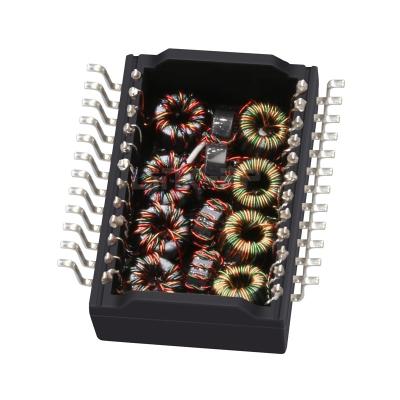 Cina PT61020L Compatibile LP82499ANL 1000 Base -T Single Port PoE SMT Lan Transformer Moduli 24 Pin in vendita