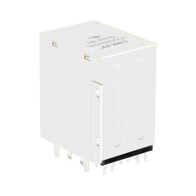 Cina RU7-160F7G1F Compatible LINK-PP LPJU5202BONL RJ45 Mag jack With Dual USB 1000 Base-T Orange&Green/Yellow LED in vendita