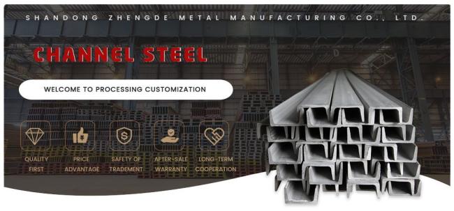 Q235B Channel Steel U-Shaped Steel Bridge Building Curtain Wall Steel Structure C Channel Beam