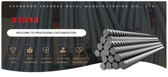HRB400 HRB500 Hrb500e Deformed Steel Rebar Round Bar Construction Reinforcing Iron Metal Corrugated Deformed Bar