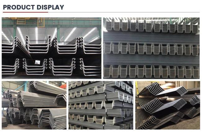 Hot Selling Cheap Steel Sheet Pile Type 2 Sy295/Sy390 Sheet Pile U Shaped Z Shaped Sheet Pile 10.5mm Steel Sheet Pile