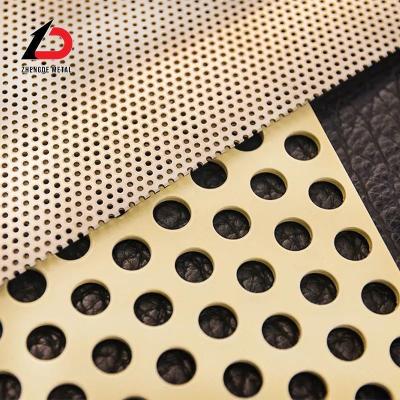 China Small Round Hole Perforated Metal Mesh Decoration Aluminum Wire Mesh For Building Balcony for sale