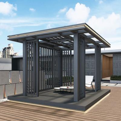 Cina Isolato del gazebo della pergola della lega di alluminio del gazebo di stile cinese di T5 T6 con le luci del LED in vendita