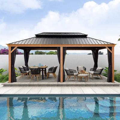 중국 Motorized Louvered Pergola Hardtop Gazebo Aluminum Louvered Pergola 판매용