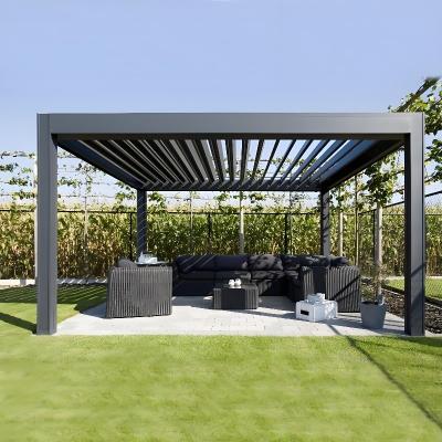China Pergola con luccio in alluminio intelligente: moderno rifugio nel cortile per tutte le stagioni for sale
