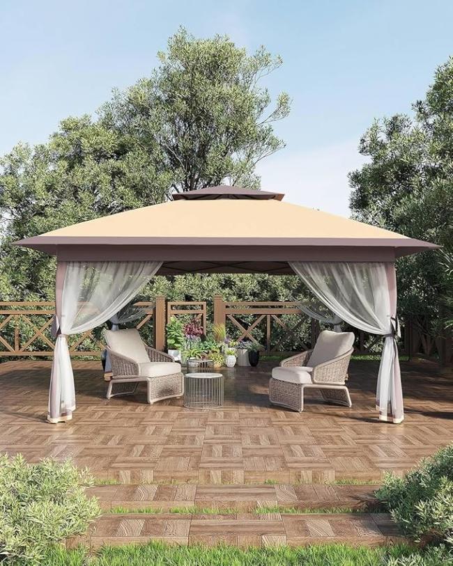 Sleek Metal Gazebos with Retractable Hardtops - Elevate Your Outdoor Space
