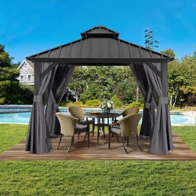 China Gazebo con copertura in metallo La soluzione migliore per il riparo esterno con Gazebo in metallo for sale
