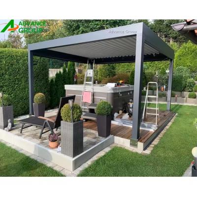 China All-Weather Protection + Remote Control Roof | Metal Pergola with Retractable Roof for sale