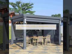 Elegante gazebo in alluminio, perfetto per il tuo giardino.