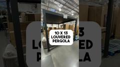 Pergola de alumínio exterior com persiana fixa resistente à corrosão