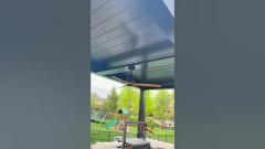 Gazebos de telhado sólido de alumínio criando santuários ao ar livre intemporais