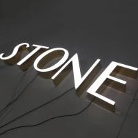 China Customized Size LED Frontlit Sign Stainless Steel Waterproof RoHS 12V for sale