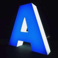 China CE RoHS Certified LED Illuminated Sign Stainless Steel Acrylic 12V 20A for sale