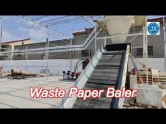 plc control hydraulic waste paper baler with adjustable bale size 200t cylinder pressure