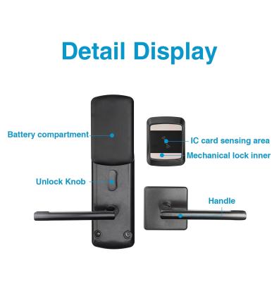 China Minimum Order Quantity Intelligent Card Digital Door Lock For Hotel Use for sale