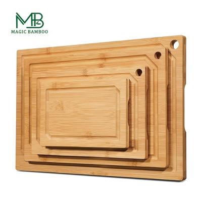China Direct Sustainable Bamboo Chopping Board With Juice Groove Eco-Friendly and Practical for sale