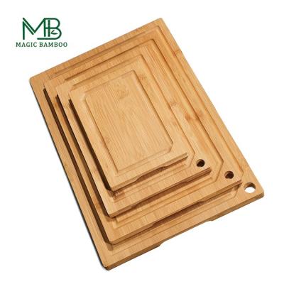 China Direct Sustainable Bamboo Chopping Board With Juice Groove Eco-Friendly and Practical for sale
