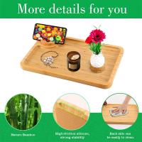 China Countertop Serving Bamboo Platter Tray Plate Dish Rectangle for sale