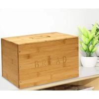 China Contemporary Design Bamboo Bread Storage Container for Kitchen Countertop for sale