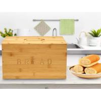 China Contemporary Design Bamboo Bread Storage Container for Kitchen Countertop for sale