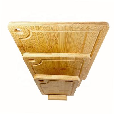 Cina Tavola da taglio rettangolare BAMBOO con Juice Groove Strumento essenziale di cucina in vendita