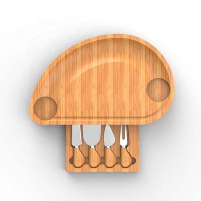 Cina Tavola da taglio di formaggio e set di coltelli per disegni personalizzati a forma di conchiglia semicerchio in vendita