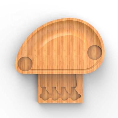 Cina Tavola da taglio di formaggio e set di coltelli per disegni personalizzati a forma di conchiglia semicerchio in vendita