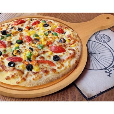 Cina 2023 Bamboo Pizza Cutting Board personalizzare le dimensioni e il materiale sostenibile per le grandi pizze in vendita