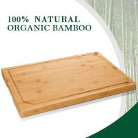 China Natural Colour Large Bamboo Cutting Board with Customized Design and Rectangle Shape for sale