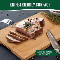 China Natural Colour Large Bamboo Cutting Board with Customized Design and Rectangle Shape for sale