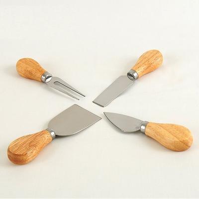 China 100% natuurlijke decoratieve bamboe pizza servies met mes en vork milieuvriendelijk Te koop